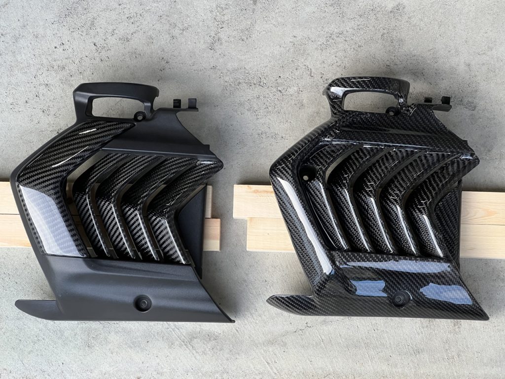マジェスティS 全面カーボン加工ラジエターカバー取り付け - FUTUREWING.net
